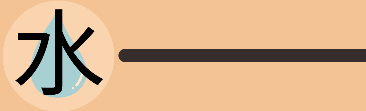 水 | Chinese Character for Water – Bubble Tea Island