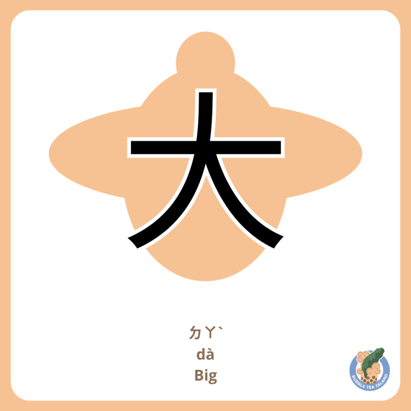大 | Chinese Character for Big – Bubble Tea Island