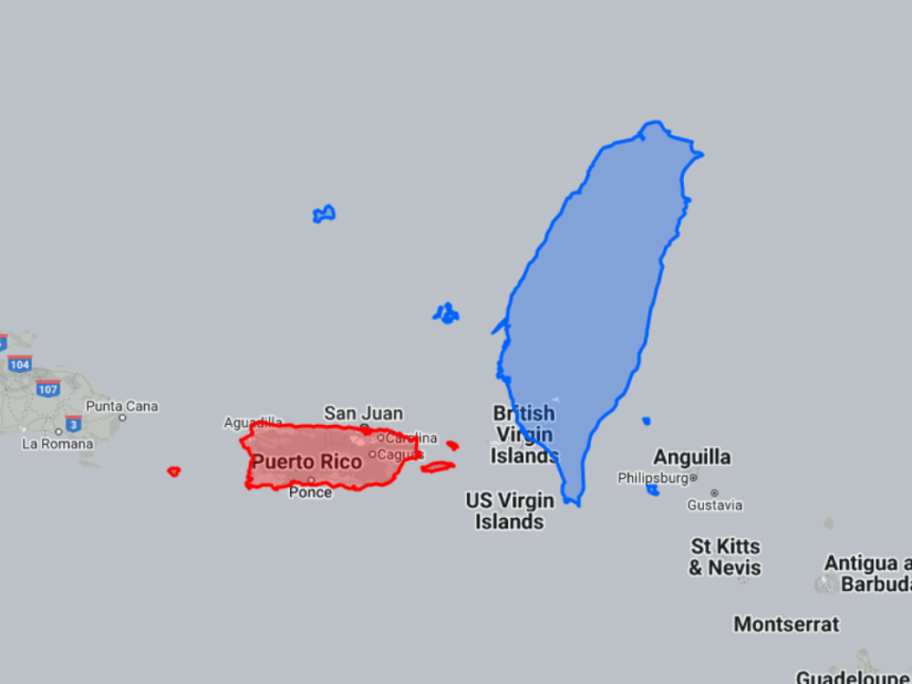How Big is Taiwan Compared to Other Countries/ States? – Bubble Tea Island