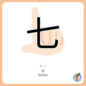 七 | Chinese Character for Seven – Bubble Tea Island